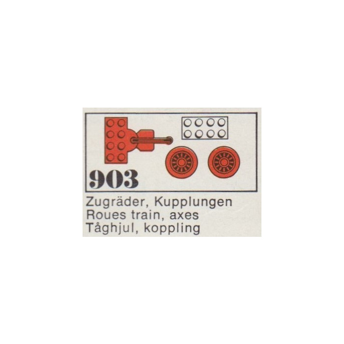 LEGO Train Wheels and Couplers Set 903 | Brick Owl - LEGO Marketplace