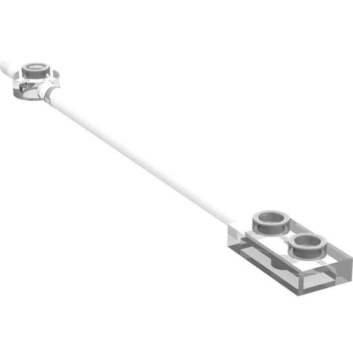 LEGO Transparent Bar 1 x 12 with 1 x 2 Plate / 1 x 1 Round Plate ...