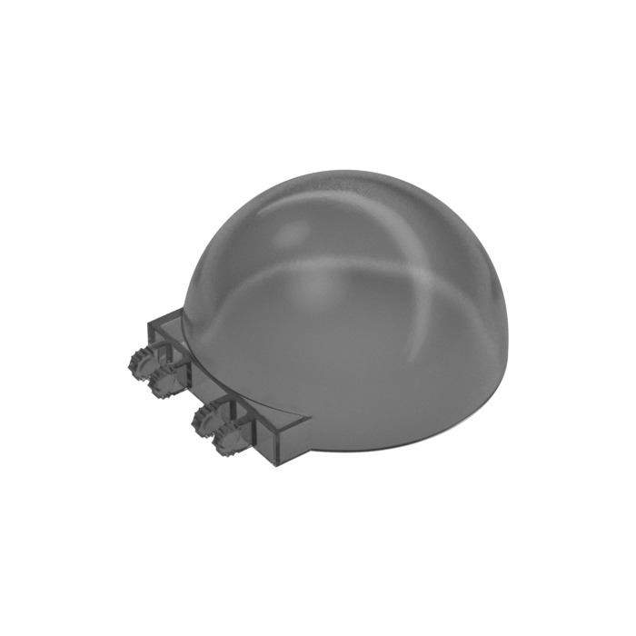 LEGO Transparent Black Dome 6 x 6 x 3 with Hinge Stubs (50747 / 52979 ...