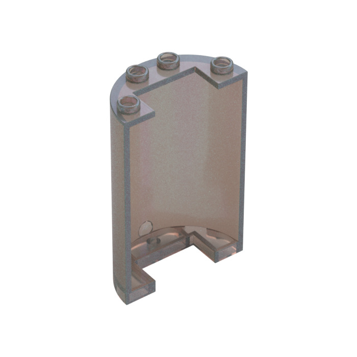 LEGO Transparent Black Opal Cylinder 2 x 4 x 5 Half (35313 / 85941 ...