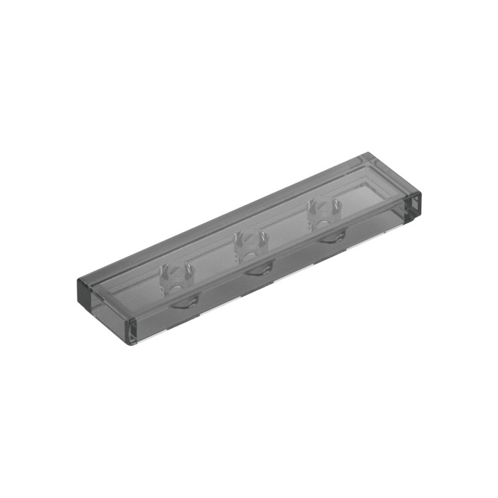 LEGO Transparent Black Tile 1 x 4 (2431 / 35371) | Brick Owl