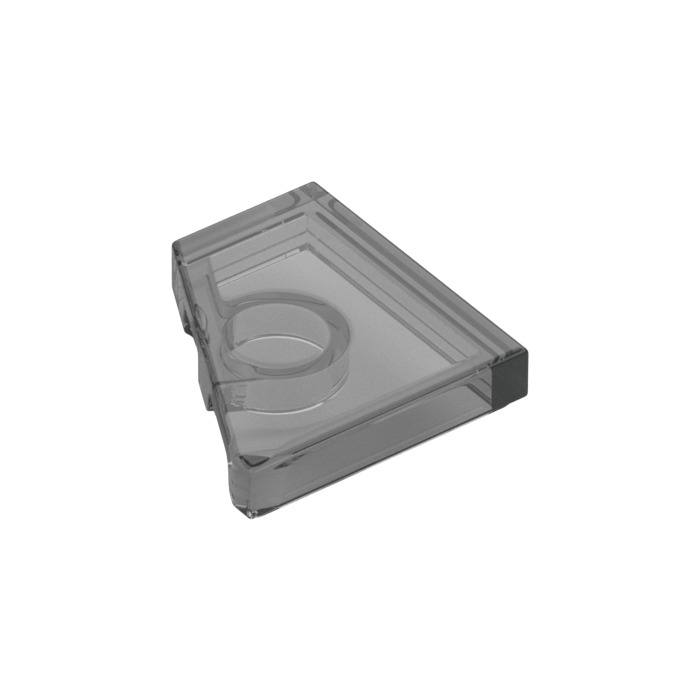 LEGO Transparent Black Tile 2 x 2 Angled Cut Left (7828) | Brick Owl