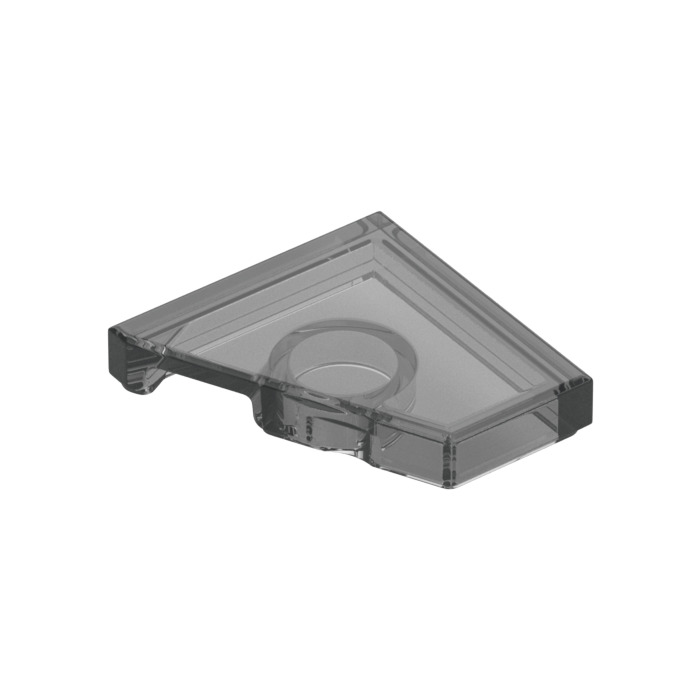 LEGO Transparent Black Tile 2 x 2 Angled Cut Right (7829) | Brick Owl