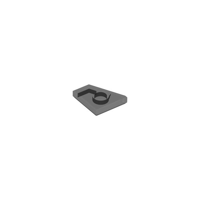 LEGO Transparent Black Tile 2 x 2 Angled Cut Right (7829) | Brick Owl
