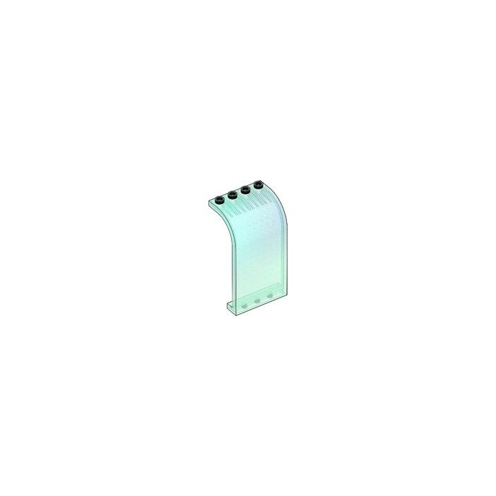 LEGO Transparent Blue Opal Panel 3 x 4 x 6 with Curved Top (2571 / ...
