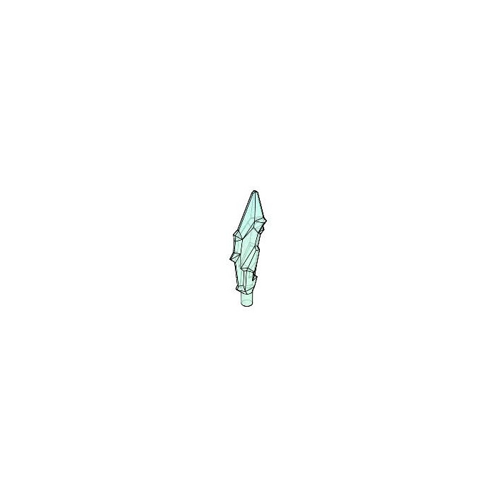 LEGO Transparent Blue Opal Sword Blade with Bar and Crystal Shards ...