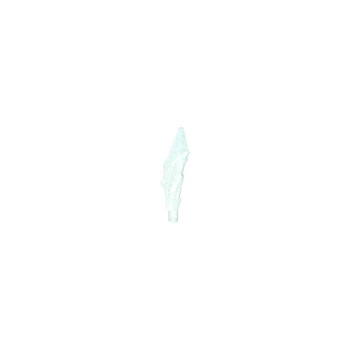 LEGO Transparent Blue Opal Sword Blade with Bar and Crystal Shards ...