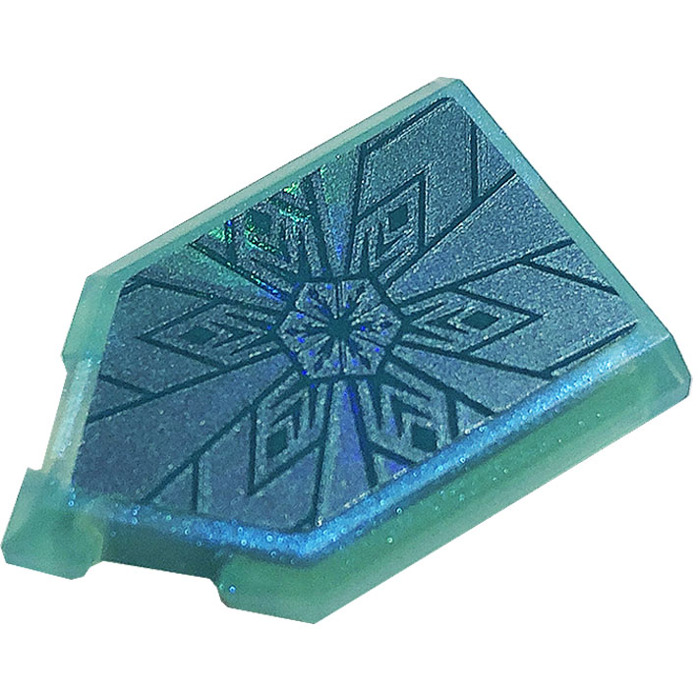 LEGO Tile 2 x 3 Pentagonal with Snowflake Sticker (22385) | Brick Owl ...