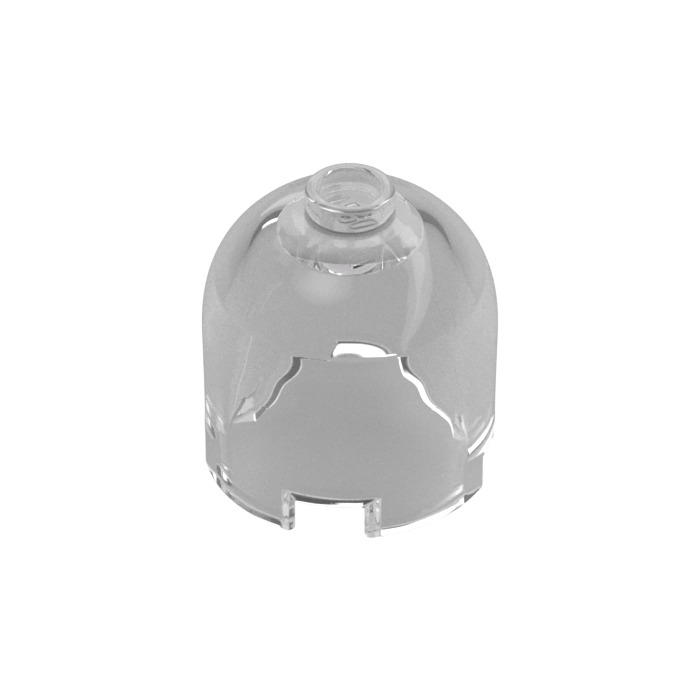 LEGO Transparent Brick 2 x 2 x 1.7 Round Cylinder with Dome Top (26451 ...