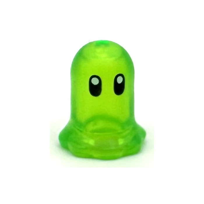 LEGO Transparent Bright Green Bell Shaped Flower with Blob Eyes (6017 / ...