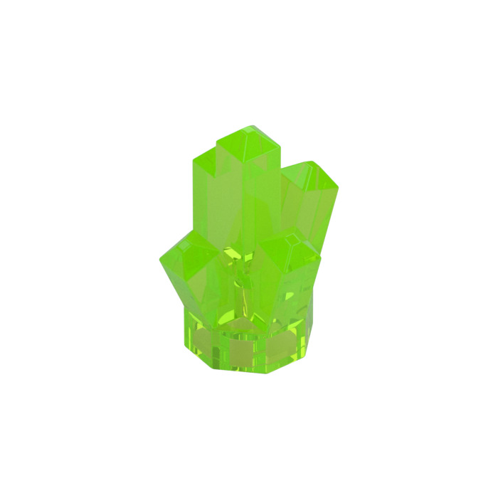 LEGO Transparent Bright Green Rock 1 x 1 Crystal with 5 Points (28623 / ...