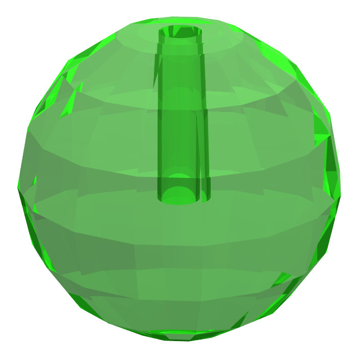 LEGO Transparent Bright Green Technic Bionicle Ball 16.5 mm (54821 ...