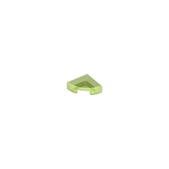 LEGO Transparent Bright Green Tile 1 x 1 Quarter Circle (25269) | Brick Owl