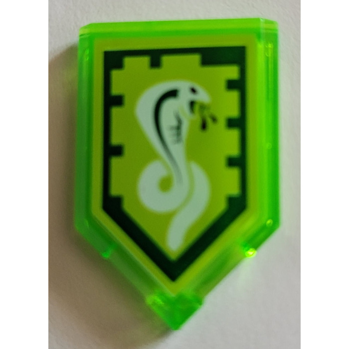 LEGO Tile 2 x 3 Pentagonal with Snake Den Power Shield (22385) | Brick ...