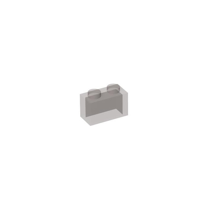LEGO Transparent Brown Black Brick 1 x 2 without Bottom Tube (3065 / ...