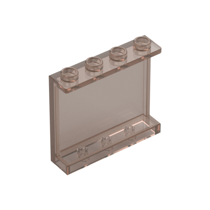 LEGO Transparent Brown Black Panel 1 x 4 x 3 with Side Supports (35323 ...