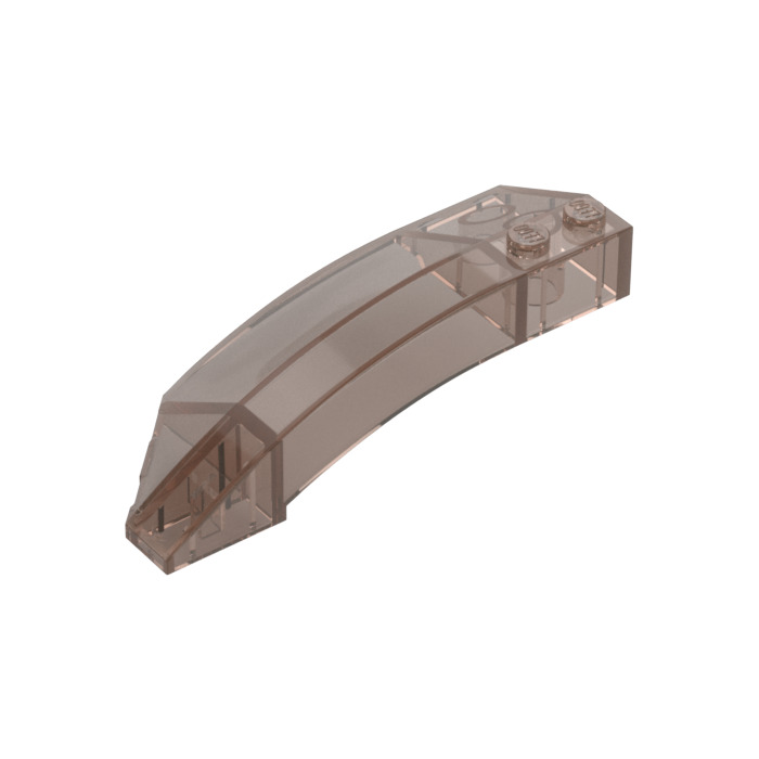 LEGO Transparent Brown Black Wedge 3 x 8 x 2 Curved Right (41749 / ...