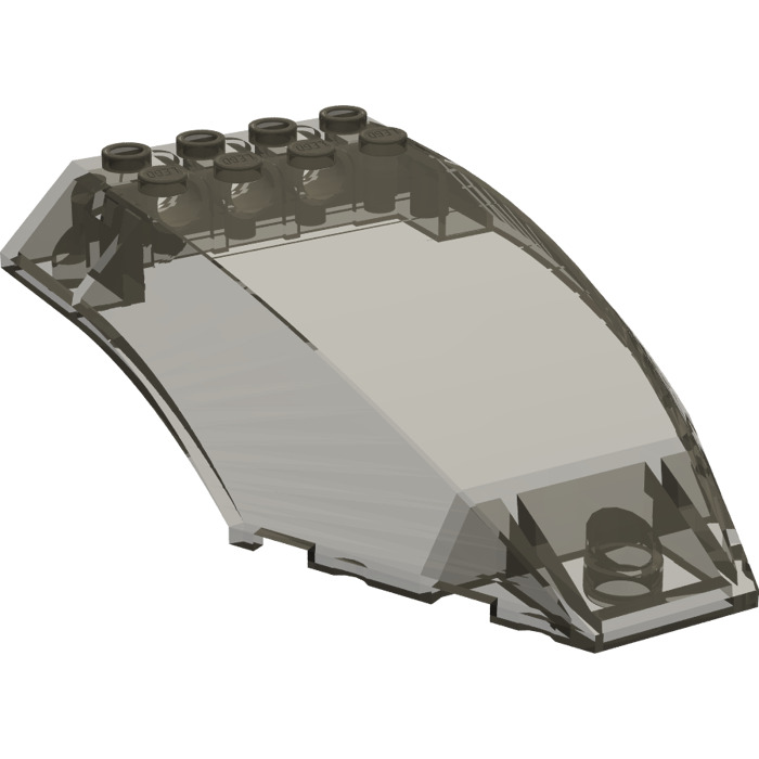 LEGO Transparent Brown Black Windscreen 10 x 6 x 2 (35269 / 45705 ...