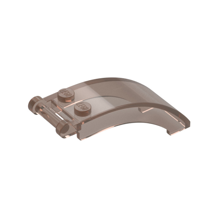 LEGO Transparent Brown Black Windscreen 2 x 5 x 2 with Handle (35375 / ...