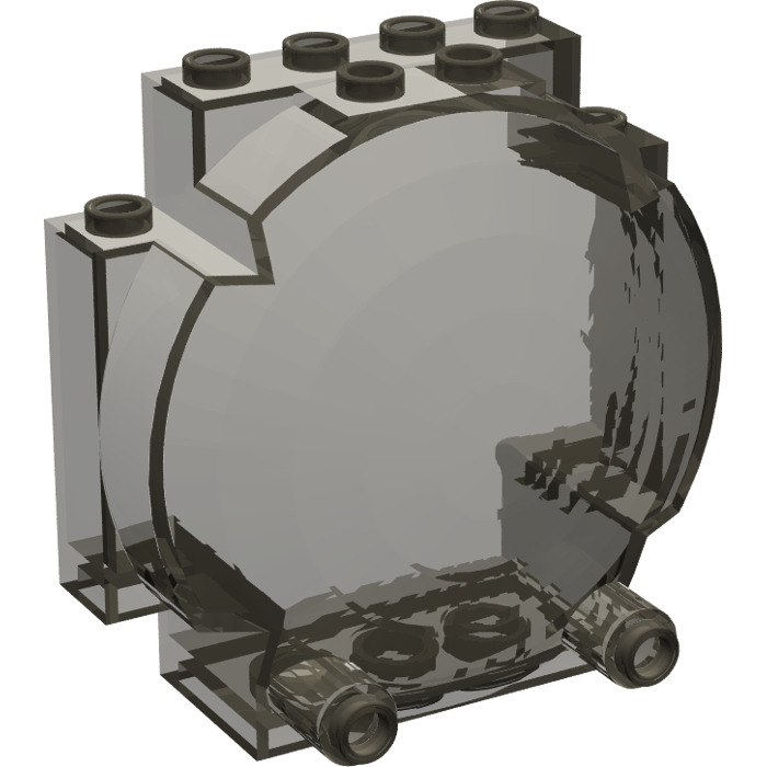 LEGO Transparent Brown Black Windscreen 3 x 6 x 5 Canopy (30366 / 42018 ...