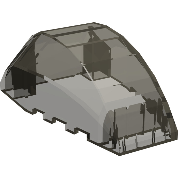 LEGO Transparent Brown Black Windscreen 4 x 6 x 2 (41883) | Brick Owl ...