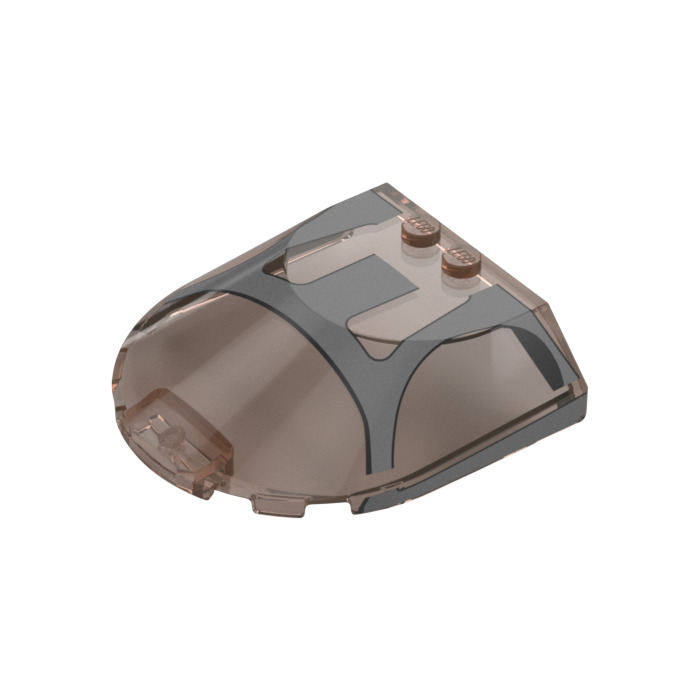 LEGO Windscreen 6 x 6 x 1.3 Curved with Gray Lines (103742 / 109782 ...