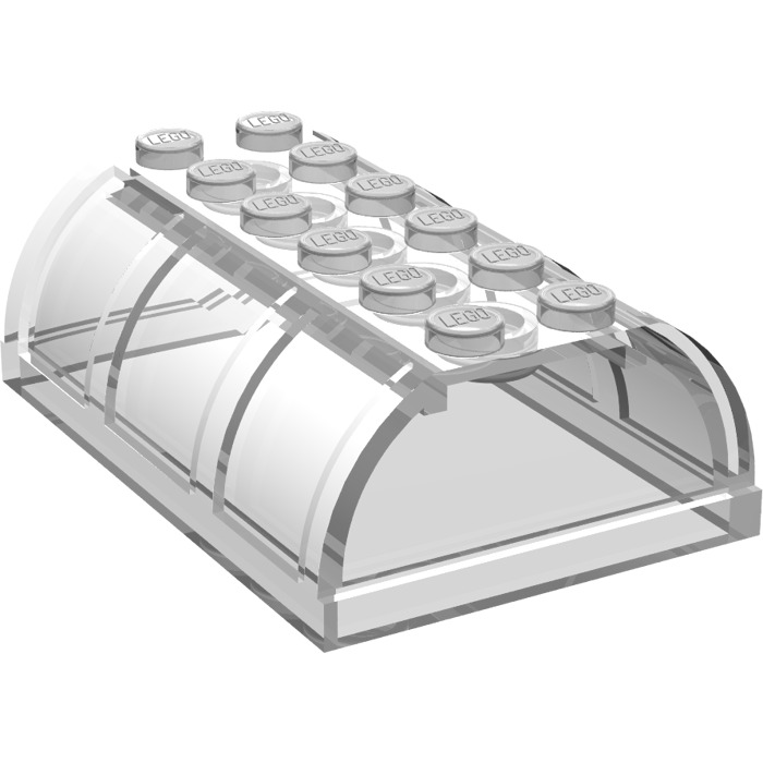 LEGO Transparent Chest Lid 4 x 6 (4238 / 33341) | Brick Owl - LEGO ...