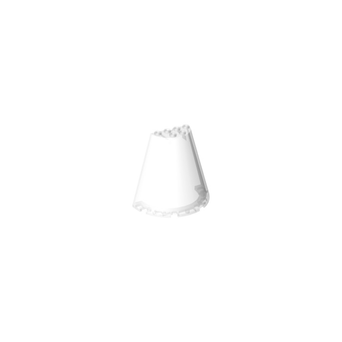 LEGO Transparent Cone 8 x 4 x 6 Half (47543 / 48310) | Brick Owl - LEGO ...