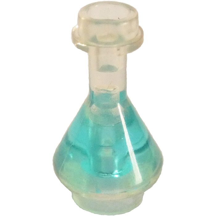 LEGO Conical Flask with Transparent Light Blue Fluid (2608 / 93549 ...