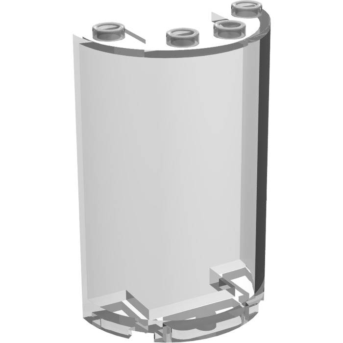 LEGO Transparent Cylinder 2 x 4 x 5 Half (35313 / 85941) | Brick Owl ...
