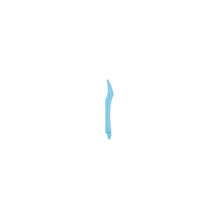 LEGO Transparent Dark Blue Blade with Curved Tip and Axle (11305 ...