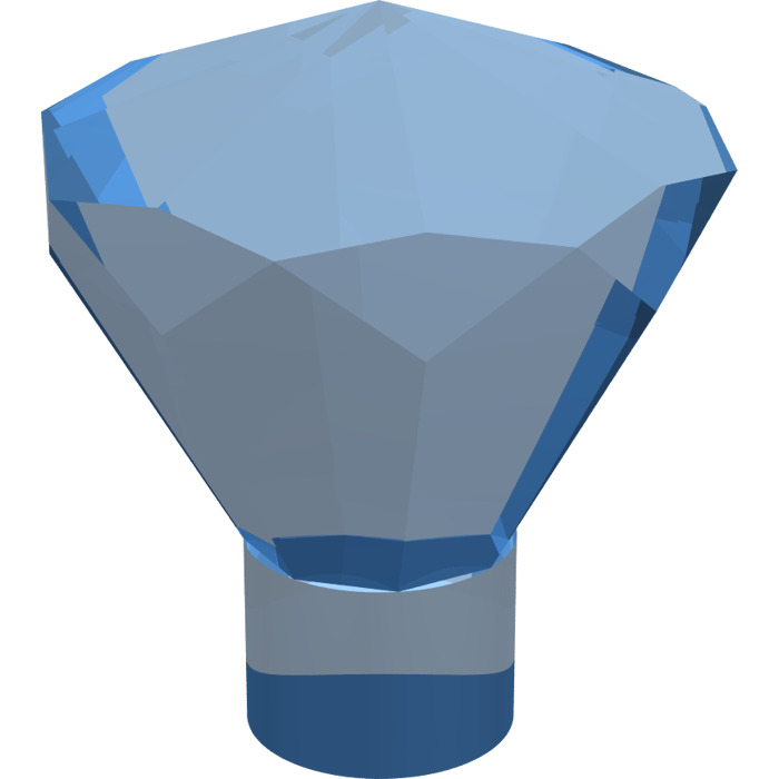 LEGO Transparent Dark Blue Diamond (28556 / 30153) | Brick Owl - LEGO ...