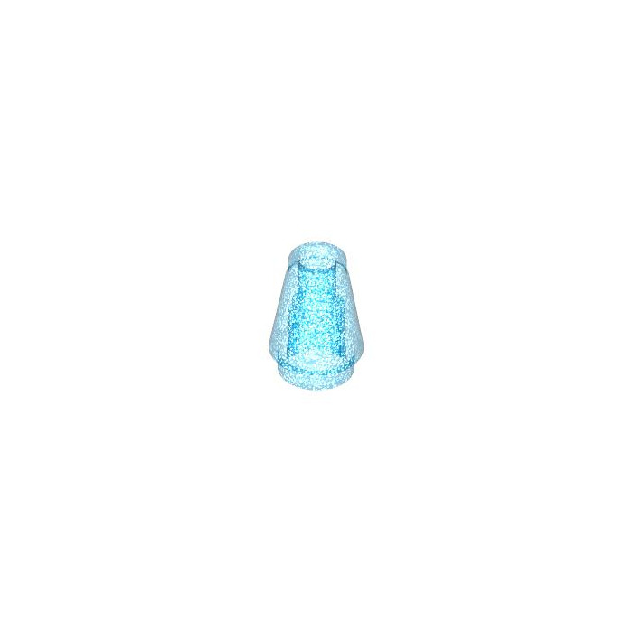 LEGO Transparent Dark Blue Opal Cone 1 x 1 with Top Groove (4589 ...