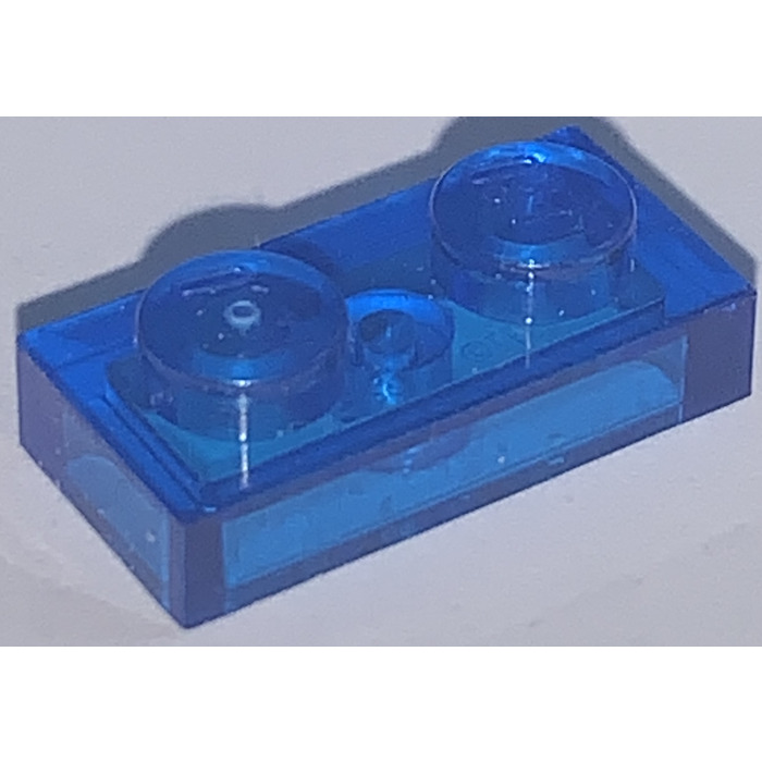 LEGO Transparent Dark Blue Plate 1 x 2 (3023) | Brick Owl