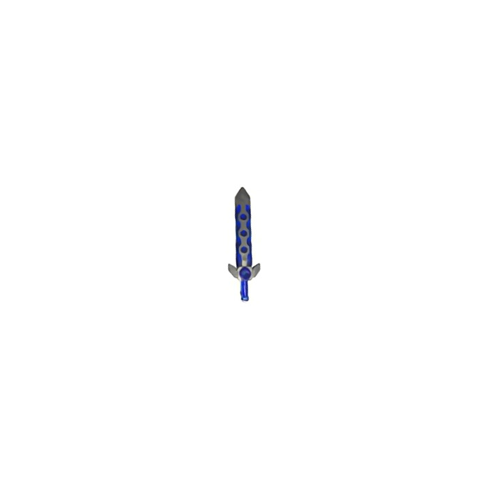 LEGO Transparent Dark Blue Sword with Angular Crossguard with Flat ...