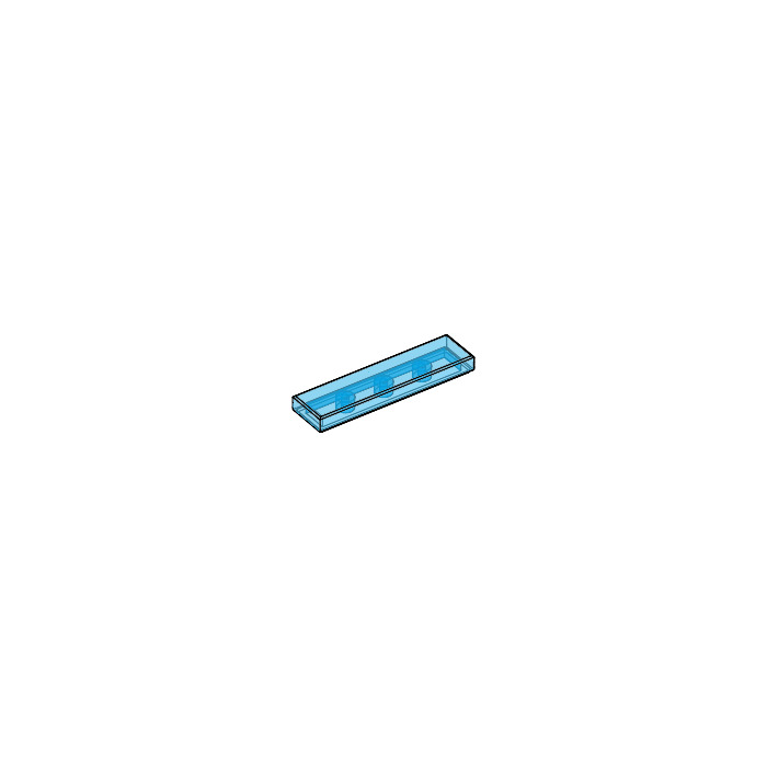 LEGO Transparent Dark Blue Tile 1 x 4 (2431 / 35371) | Brick Owl - LEGO ...