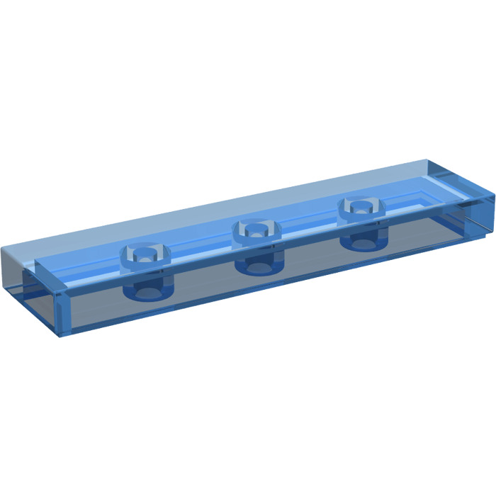 LEGO Transparent Dark Blue Tile 1 x 4 (2431 / 35371) | Brick Owl - LEGO ...