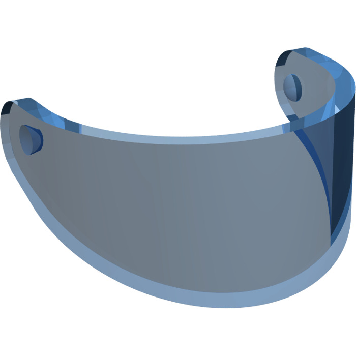 LEGO Transparent Dark Blue Visor - Standard (2447 / 35334) | Brick Owl ...