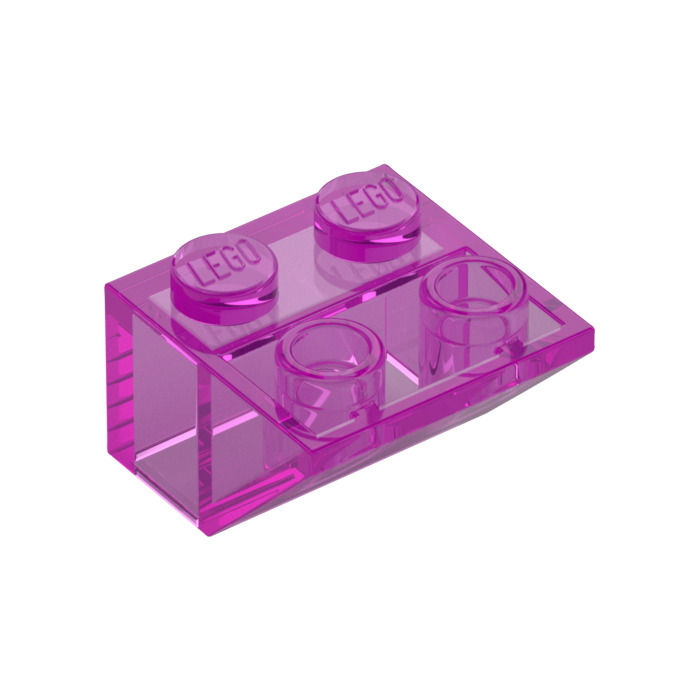 LEGO Transparent Dark Pink Slope 2 x 2 (45°) Inverted (3660 / 7261 ...