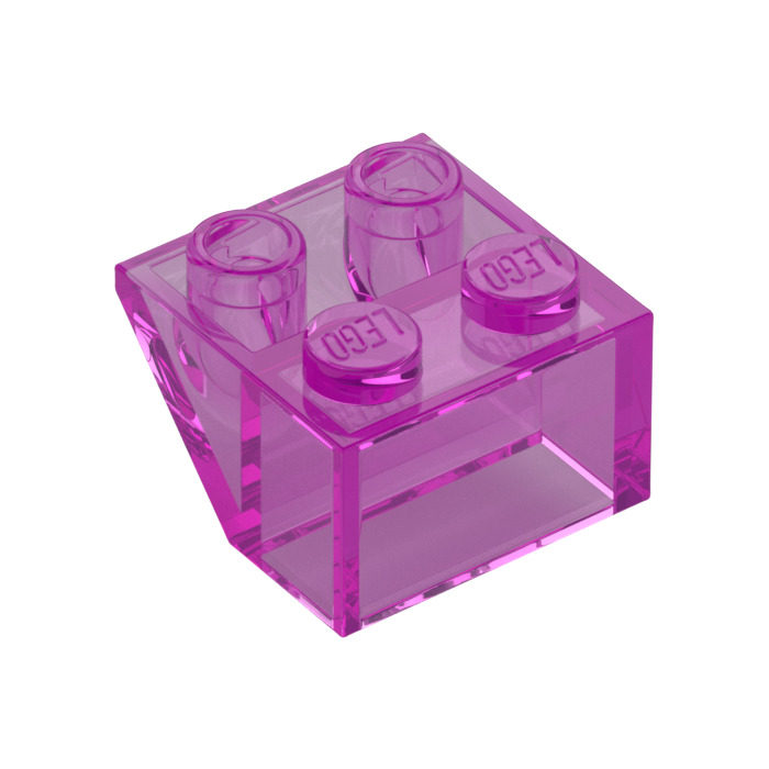 LEGO Transparent Dark Pink Slope 2 x 2 (45°) Inverted (3660 / 7261 ...