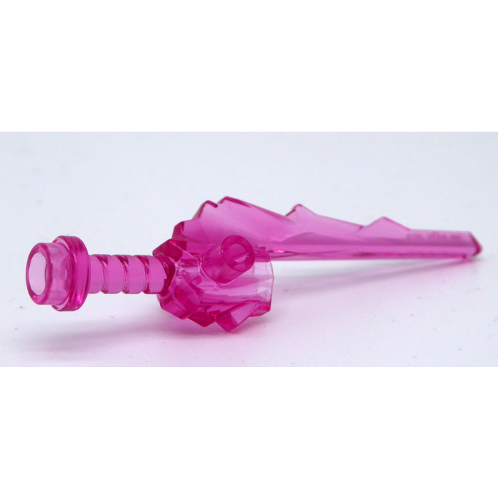 LEGO Transparent Dark Pink Sword Hilt with Crystal Shard (86146 ...