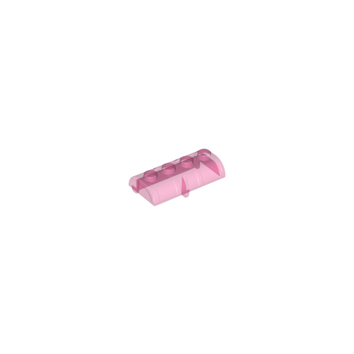 LEGO Transparent Dark Pink Treasure Chest Lid 2 x 4 Curved with Thick ...
