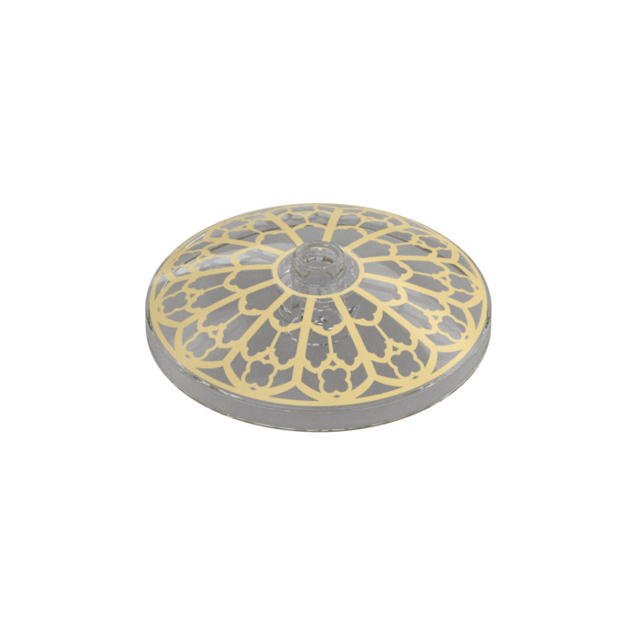 LEGO Transparent Dish 4 x 4 with Stained Glass Window (Open Stud) (3960 ...