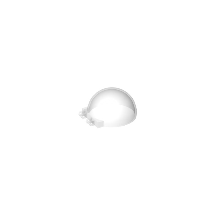 LEGO Transparent Dome 6 x 6 x 3 with Hinge Stubs (50747 / 52979 ...