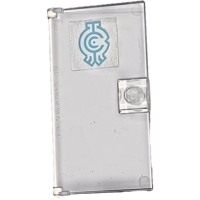 LEGO Transparent Door 1 x 4 x 6 with Stud Handle with Borg Industries ...