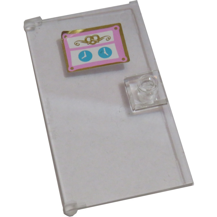 LEGO Transparent Door 1 x 4 x 6 with Stud Handle with Pretzel and ...