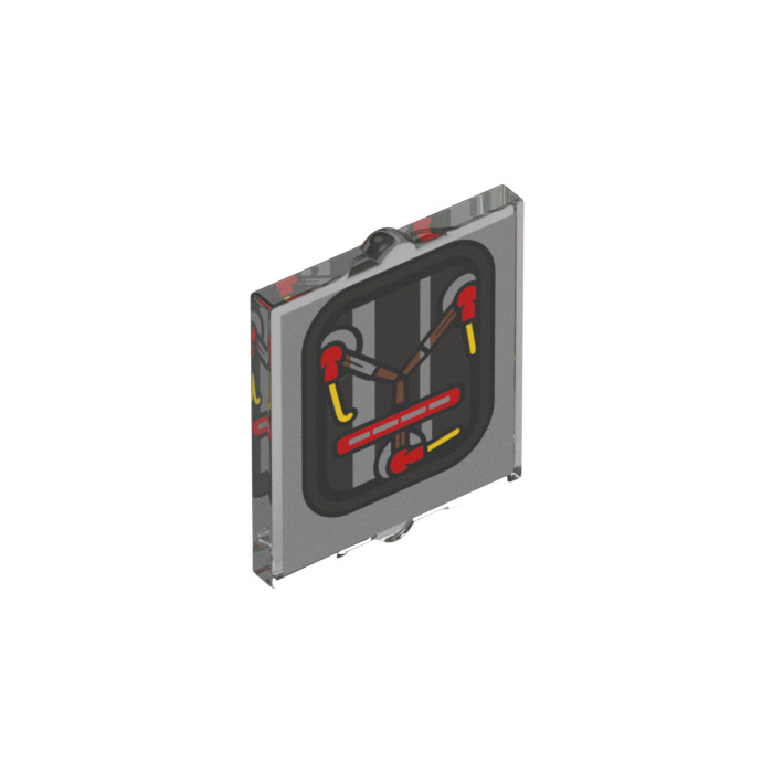 LEGO Glass for Window 1 x 2 x 2 with Flux Capacitor (7179) | Brick Owl ...