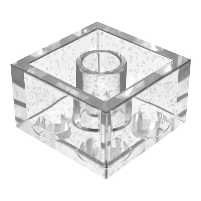 LEGO Transparent Glitter Brick 2 x 2 (3003) | Brick Owl