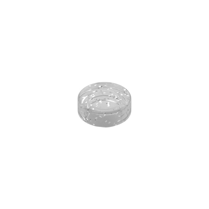 LEGO Transparent Glitter Tile 1 x 1 Round (98138) | Brick Owl