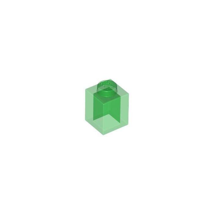 LEGO Transparent Green Brick 1 x 1 (3005 / 30071) | Brick Owl - LEGO ...